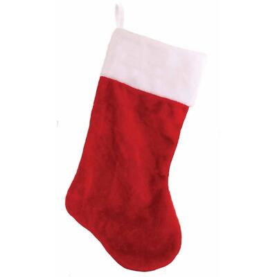 Jumbo Christmas Stocking Decoration 60cm - White and Red | eBay UK