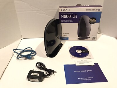 Belkin F9K1102V1 N600 DB Wireless Dual-Band N+ Wifi Router (300 Mbps 4 ...