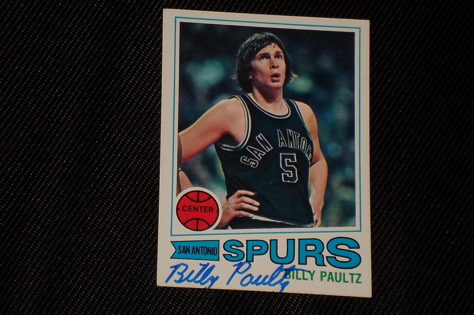 BILLY PAULTZ 1977-78 TOPPS SIGNED AUTOGRAPHED CARD #103 SAN ANTONIO ...