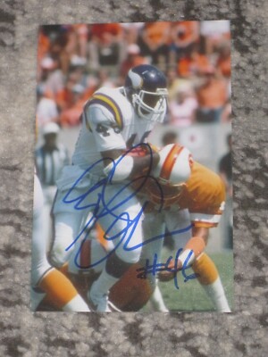 Minnesota Vikings ALFRED ANDERSON Signed 4x6 Photo NFL AUTOGRAPH 1 | eBay