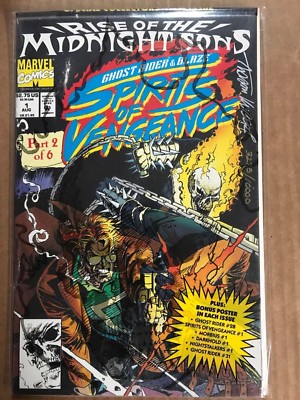 GHOST RIDER BLAZE SPIRITS OF VENGEANCE #1 SIGNED ADAM KUBERT # 3278/ ...