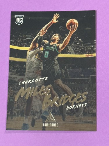 2018-19 Panini Chronicles Miles Bridges Rookie Luminance #140 Charlotte ...