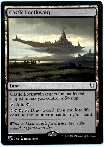 mtg magic Castle Locthwain ENGLISH chateau Locthwain commander baldur's ...