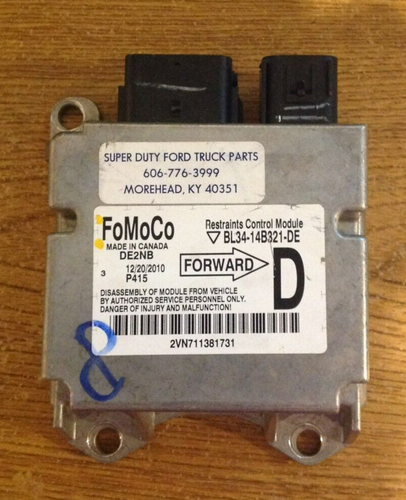 2011 FORD F150 Limited Lariat King Ranch RESTRAINT CONTROL MODULE BL34 ...