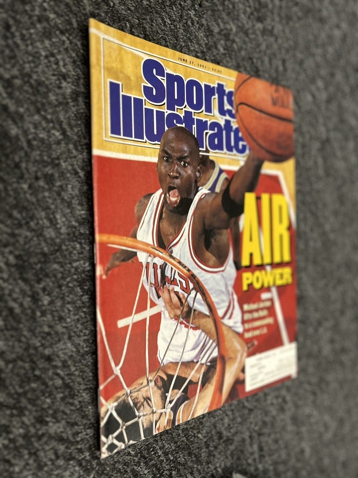 Michael Jordan Sports Illustrated Magazine, June 17 1991, "Air Power ...