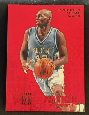2013-14 Fleer Retro Jerry Stackhouse Precious Metal Gems Red 5/150 Tar ...
