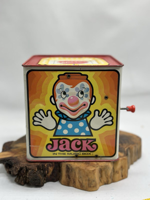 Vintage Original Mattel, Inc Jack in the Box 1971 Ted Duncan Tin, Clown ...