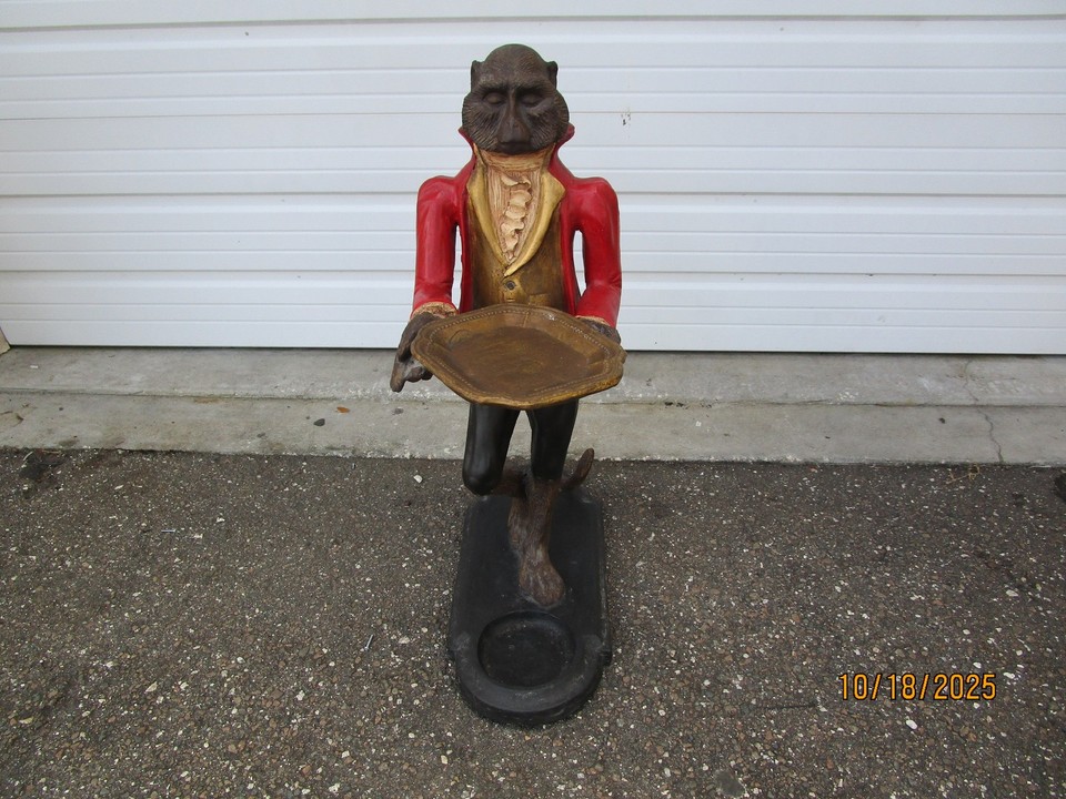 Monkey Butler Statue 35" | eBay