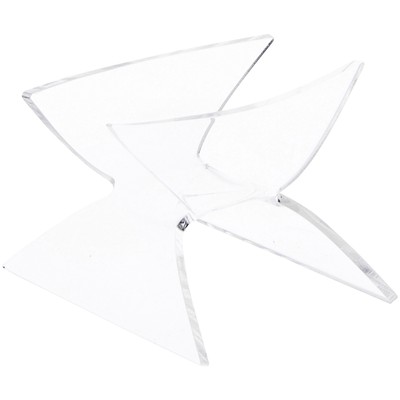 Plymor Clear Acrylic Nautilus Shell Holder Stand, 2.375" H x 2.75" W x ...