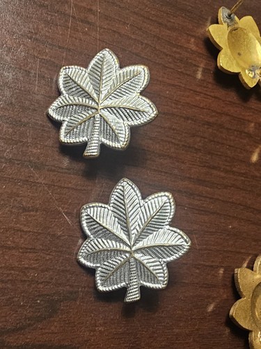 WWII US Army AAC Air Corps Officer Lt Col Meyer Full Size Insignia Set ...