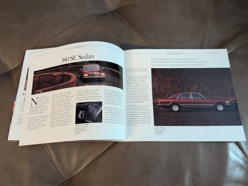 1985 Mercedes Benz Full Line Brochure 380 SL 500 SEL 190E 300SD 500 SEC ...