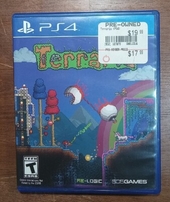 Terraria (Sony PlayStation 4 PS4, 2014) COMPLETE! CIB w/Manual Re-Logic ...