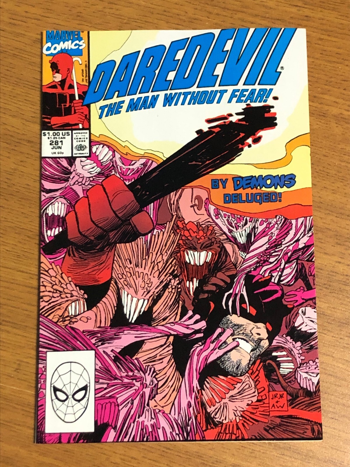 1990 MARVEL COMICS GROUP DAREDEVIL THE MAN WITHOUT FEAR ISSUE 281 MEPHISTO MCU | eBay