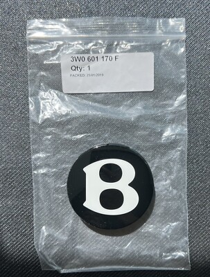 1PC Bentley Continental GT GTC Spur Wheel Cap Centre Cap 3W0601170F ...