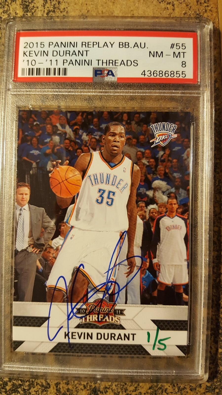2010 Kevin Durant Auto 1/1. Highest Grade for Issue. 2015 Buyback 1/5 ...