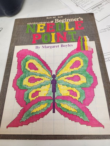 Vintage Columbia Minerva Beginners Needlepoint Margaret Boyles Book 207 ...