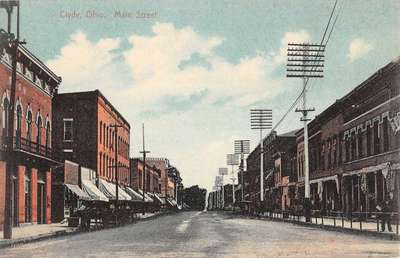 Clyde Ohio Main Street Scene Antique Postcard K58102 | eBay