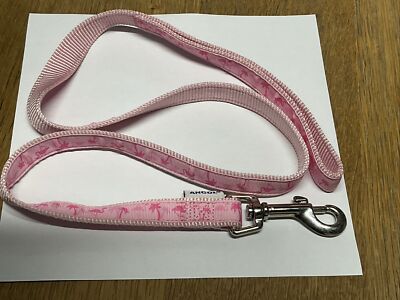 Ancol dog lead pink Flamingo Design 1m Length With Quick Release Clasp ...