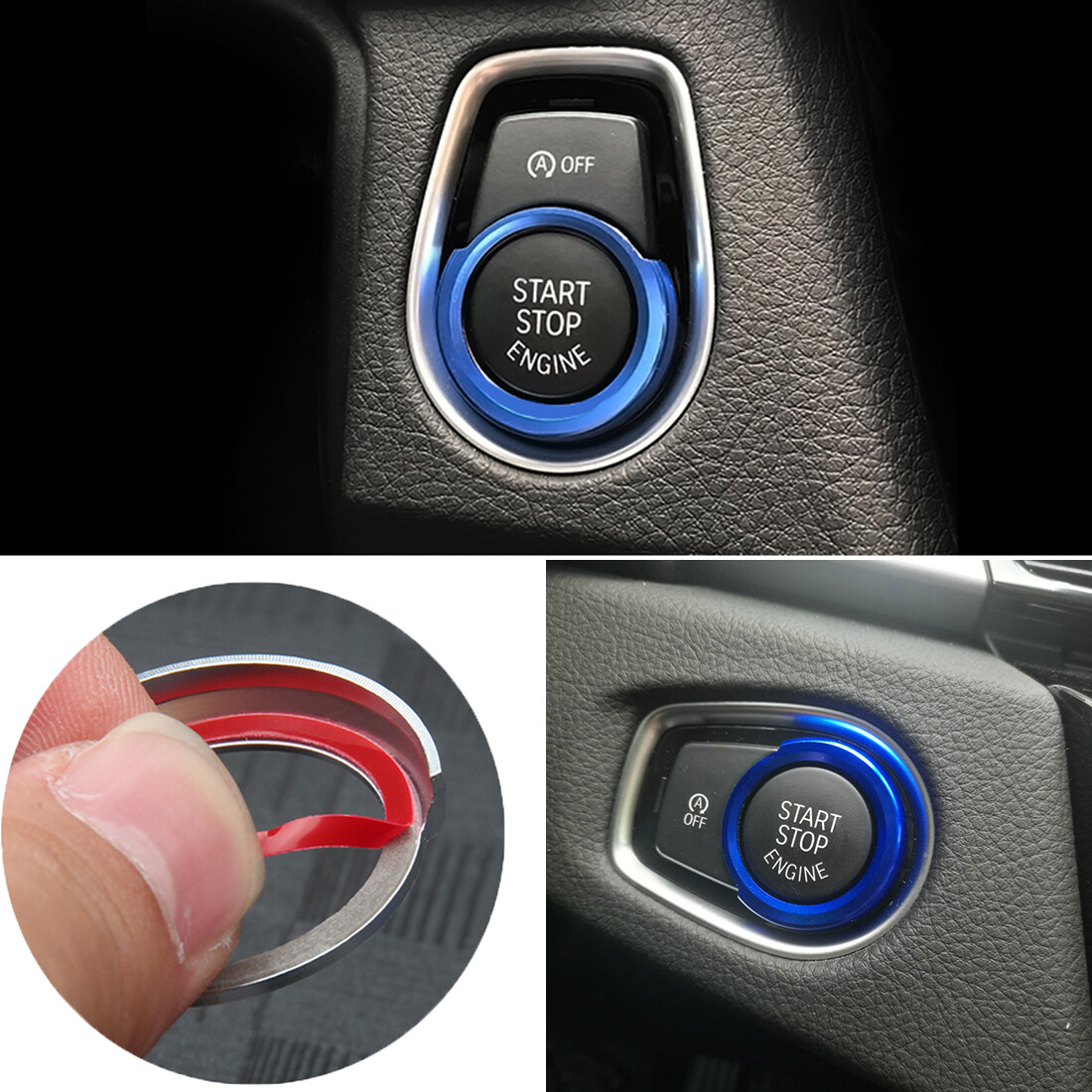 Car Start Key Button Cover Trim For BMW 1/2/3 Series F20 F21 X1 F48 ...