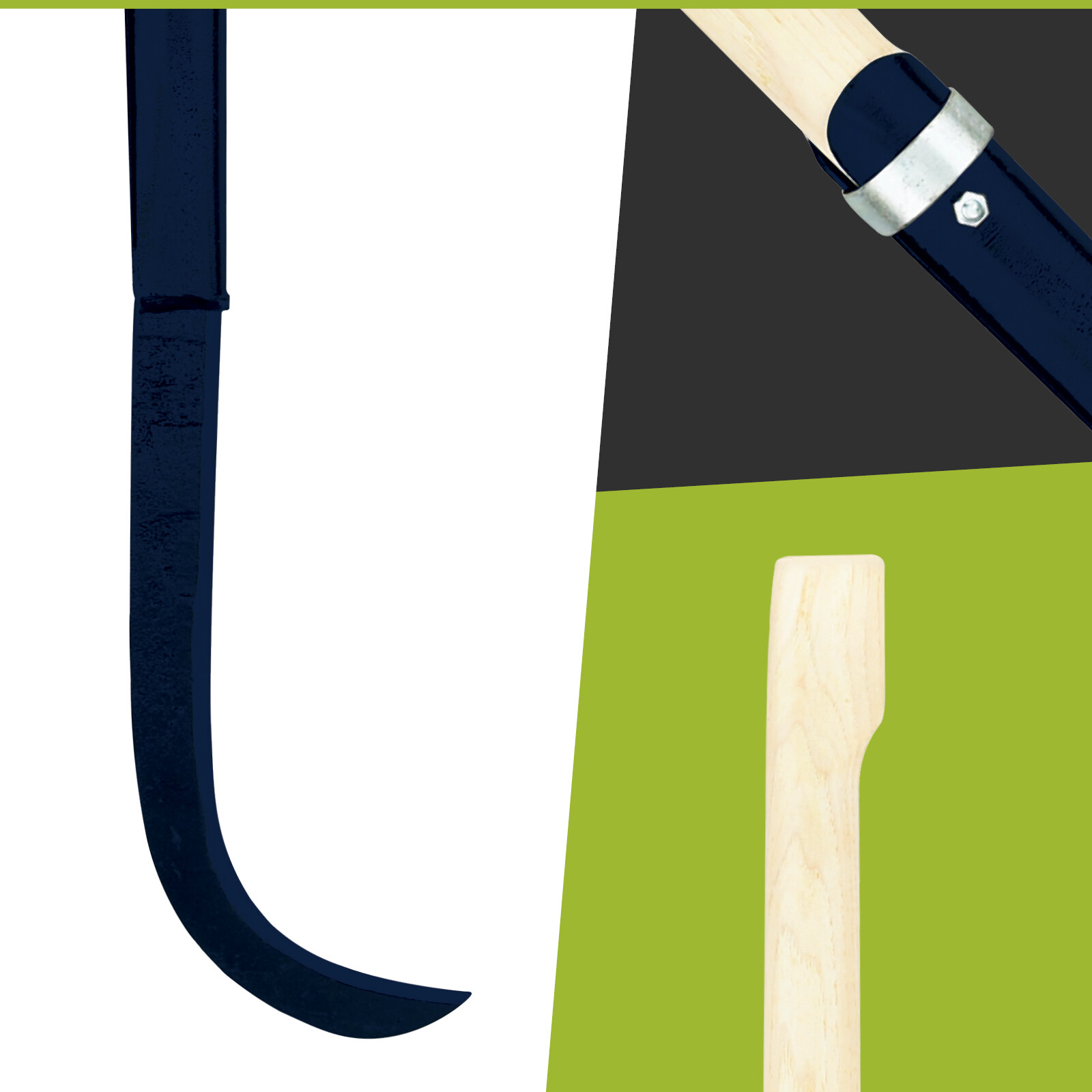 RING & BOLT CURVED SLASHER - with hickory handle, ideal for bushes and ...