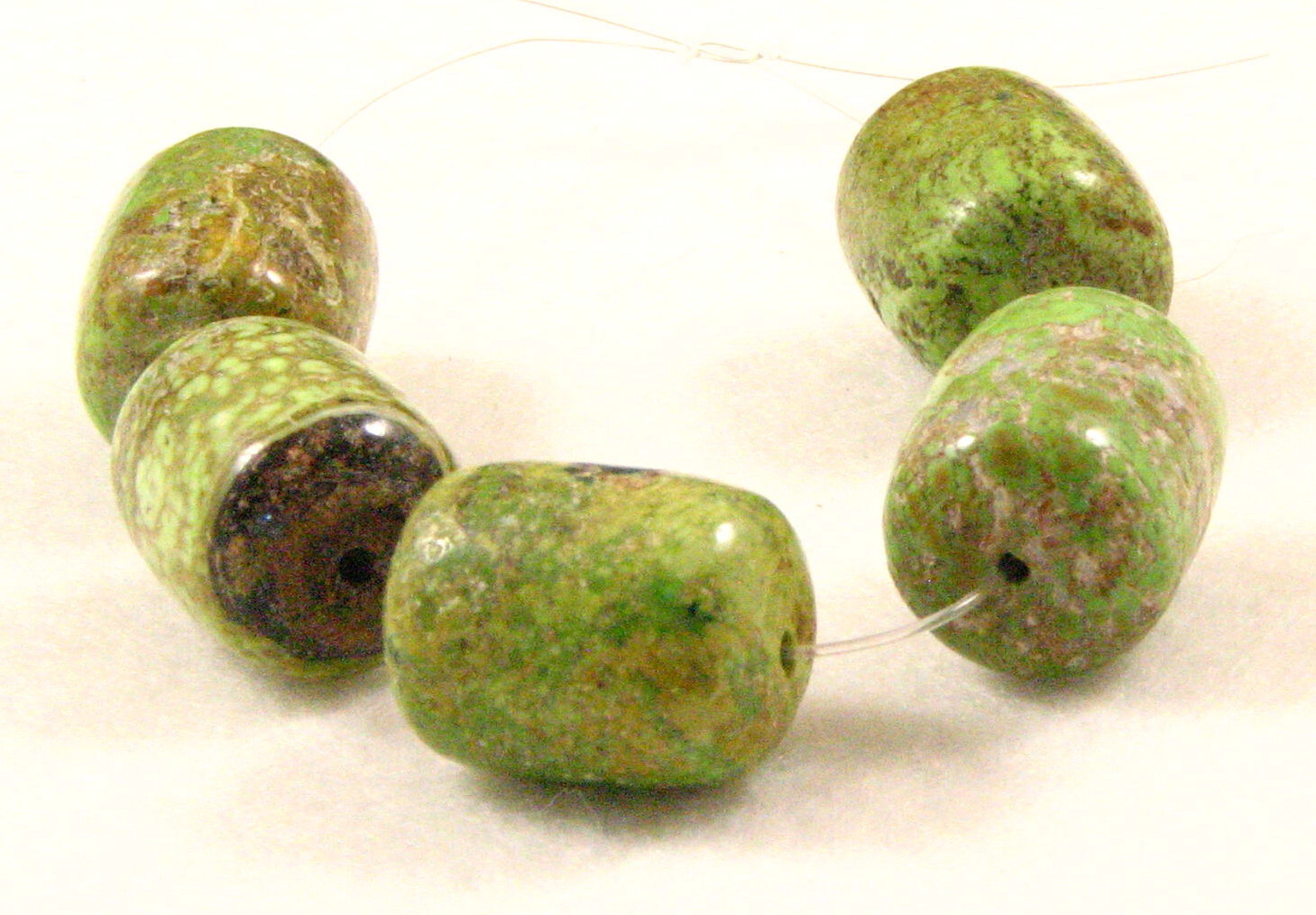 5 Rare Natural Australian GASPEITE 12 X 15 MM Barrel Cylinder Beads | eBay