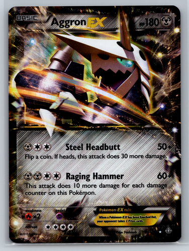 Aggron Ex Pokemon TCG Primal Clash Holo Ultra Rare 93/160 | eBay