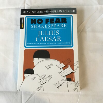 No Fear Shakespeare Julius Caesar Side By Side Plain English Set Of 10 ...