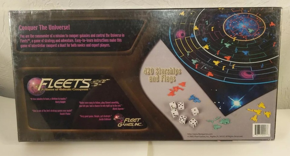 Fleets Board Game Galactic Conquest Fleet Games Inc. Brand New Sealed ...
