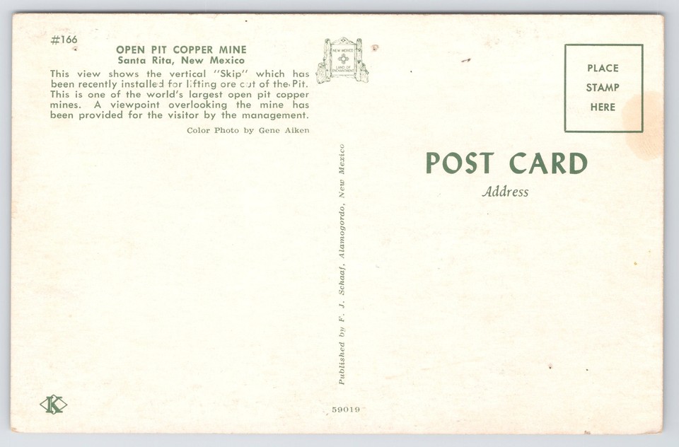Mining~Open Pit Copper Mine~Santa Rita New Mexico~Vertical Skip~Aerial ...