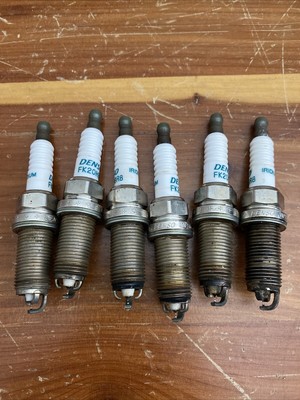 6 Denso Fk20hbr8 Iridium Spark Plugs Used Pulled From 2017 Toyota ...