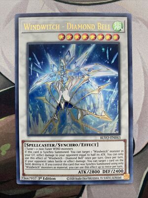 Yugioh! Windwitch - Diamond Bell - BLVO-EN043 - Ultra Rare - 1st ...