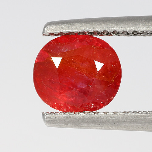 AIGS CERTIFIED NATURAL RUBY 2.11 CTS ORANGY RED COLOR "NO HEAT" | eBay