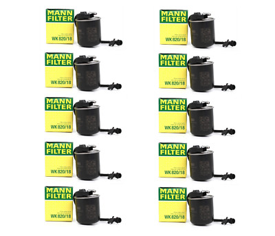 Set of 10 Fuel Filters OEM Mann For Mercedes W204 X204 V212 Sprinter ...