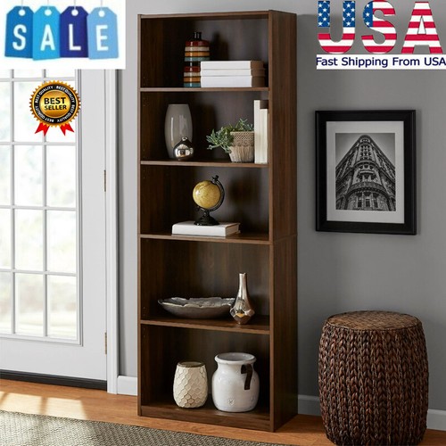 Storage Display Unit Bookcase Adjustable Shelves Libraries Collections ...