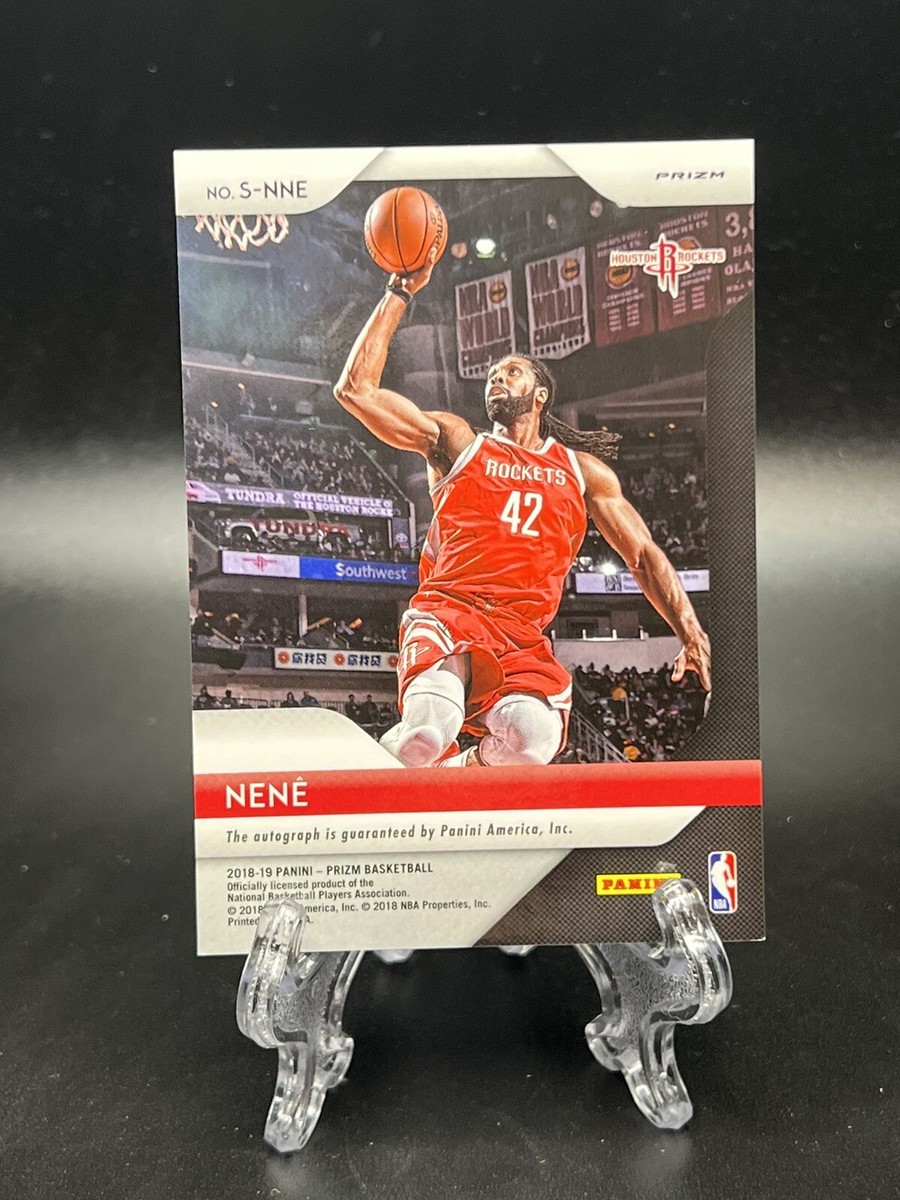 Nene 2018 Nba Nene Autograph Silver Prizm Insert 2018 19 Panini Prizm