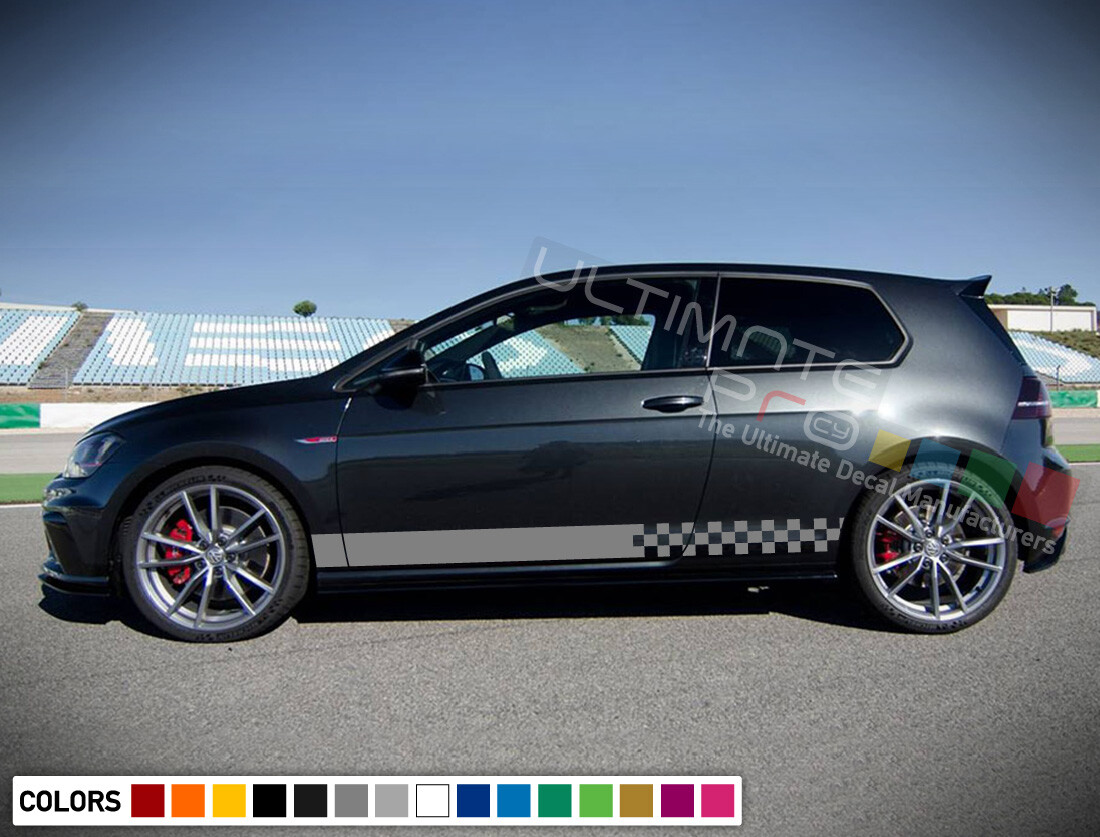 Decal sticker Stripes kit For Volkswagen Golf Mk4 Mk5 Mk6 Mk7 Gti R32 ...