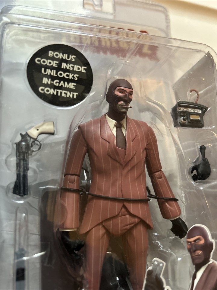 Team Fortress 2 Spy Red Action Figure NECA Valve 2012 NEW RARE ...