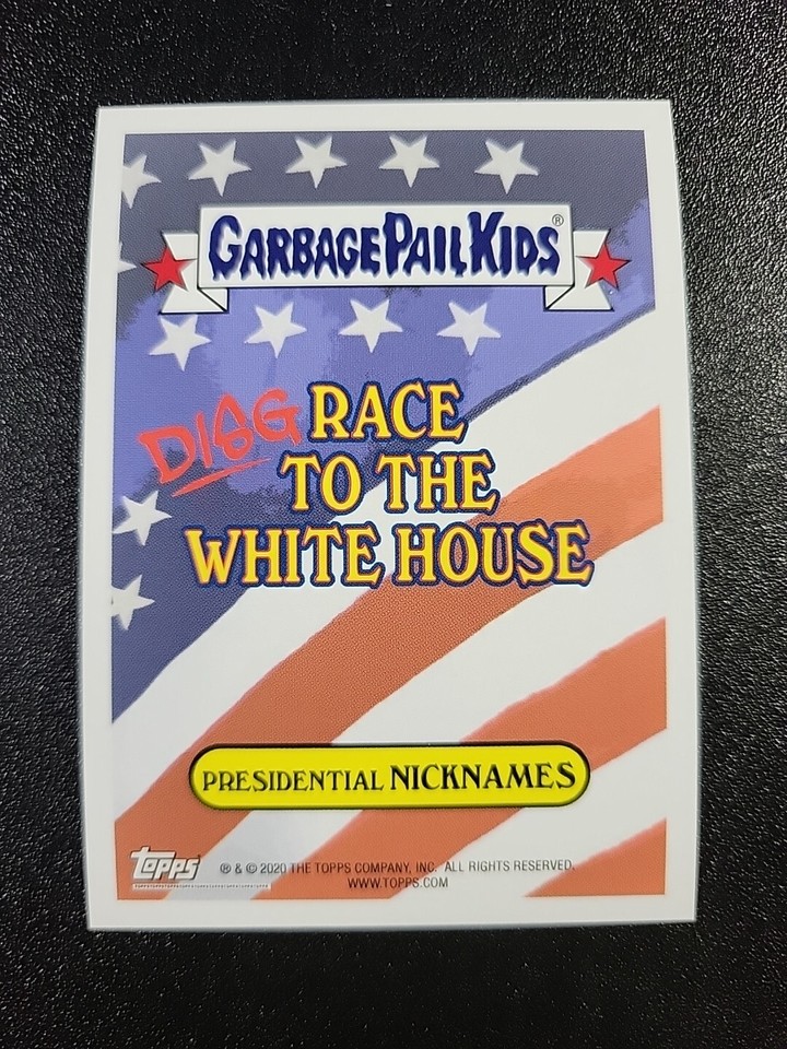Don Juan Donald Trump 2020 Garbage Pail Kids Card Disgrace to the White ...
