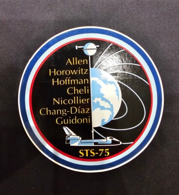 Vtg NASA Sts 75 Sticker Patch Shuttle Columbia Satellite Pallet | eBay