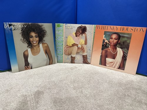 (3) VINYL LOT WHITNEY HOUSTON 33 RPM VINYL ARISTA RECORDS GREAT SHAPE ...