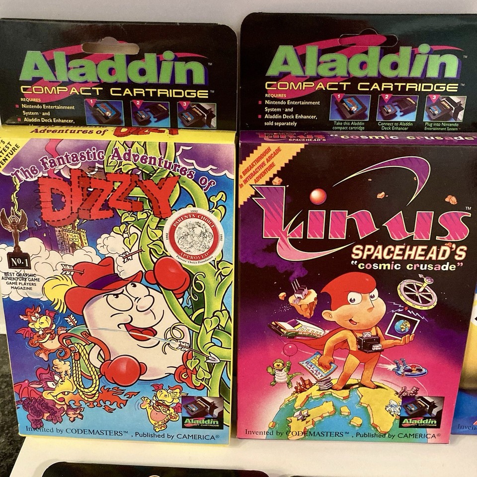Complete Aladdin Deck Enhancer Collection for NES; 7 Games, All CIB | eBay
