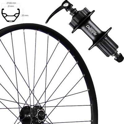 Roland Hinterrad 27,5" Disc 6-Loch SE TAURUS 21 Aluminium FH-M525 ...