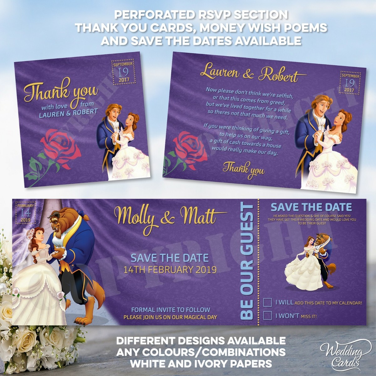 Disney Princess Wedding Invitations