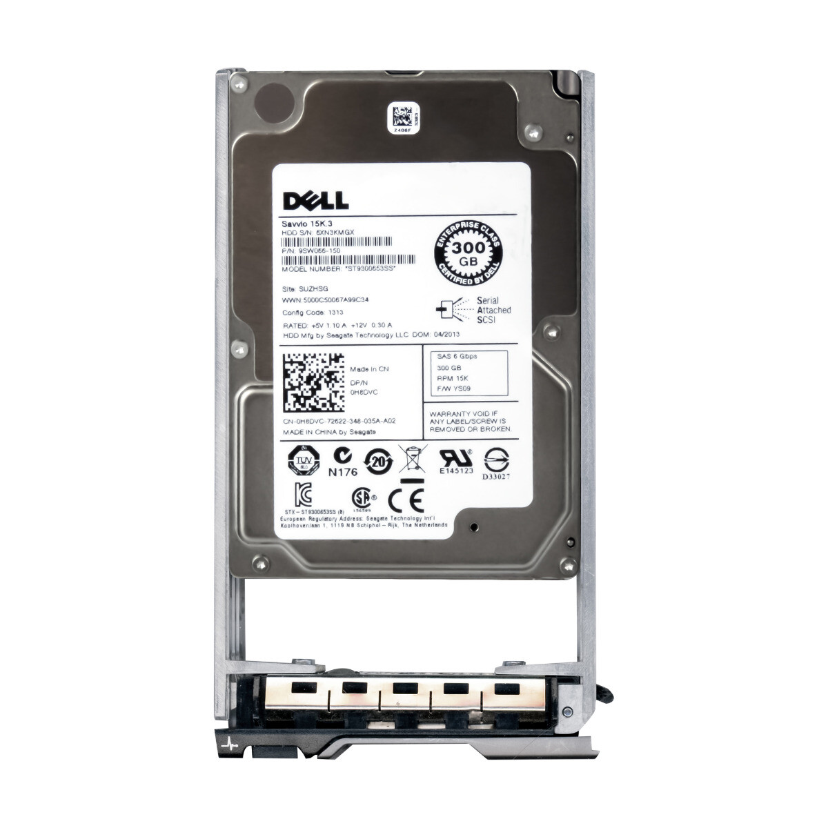 Dell 0H8DVC 300GB 15K 64MB SAS-2 2.5'' ST9300653SS | eBay