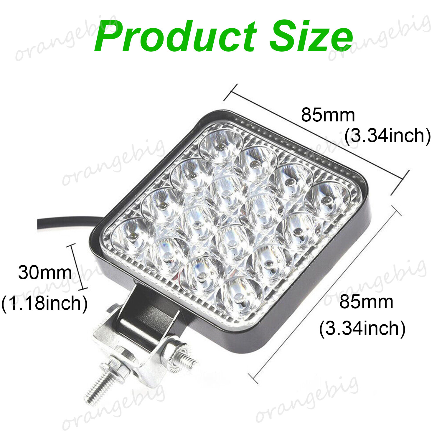 12-24V LED Work Light Bar Flood Spot Lights Driving Lamp Offroad Car ...