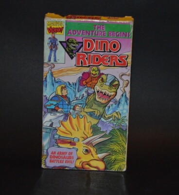MARVEL VIDEO DINO RIDERS THE ADVENTURE BEGINS 1991 VHS VCR TAPE ...