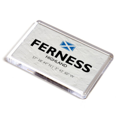 FRIDGE MAGNET - Ferness, Highland, Scotland - Lat/Long NH9644 | eBay