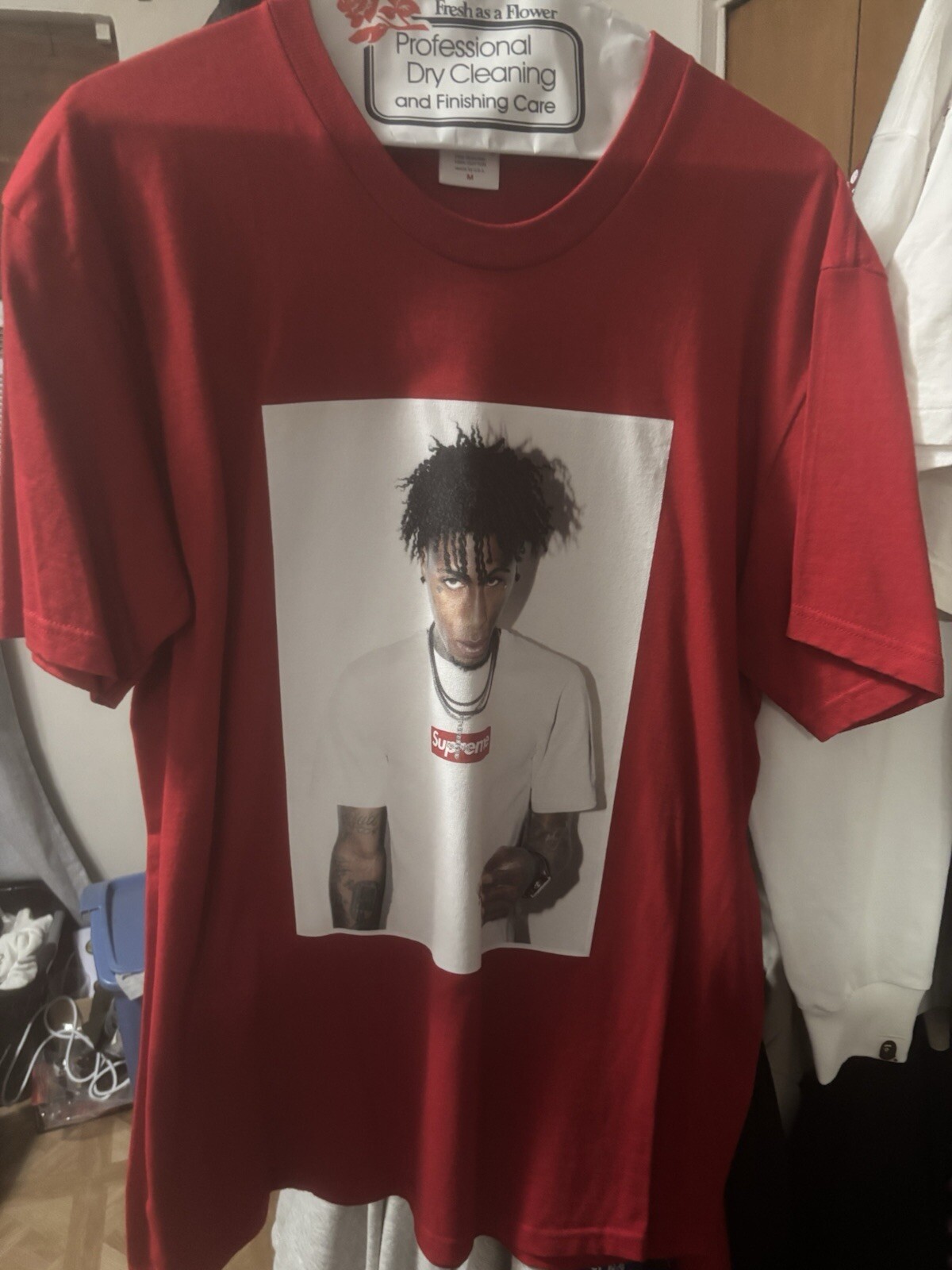 Supreme NBA Youngboy Tee Fall/Winter 2023 Red Size M … - Gem