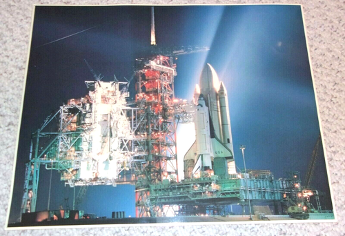 VINTAGE NASA PHOTO 16 x 20" ORIGINAL TIMED EXPOSURE SPACE SHUTTLE COLLECTION 80s | eBay