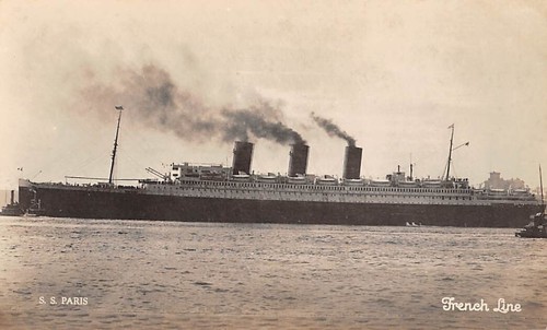 SS PARIS ~ FRENCH SHIP LINE, REAL PHOTO PC ~ unused | eBay